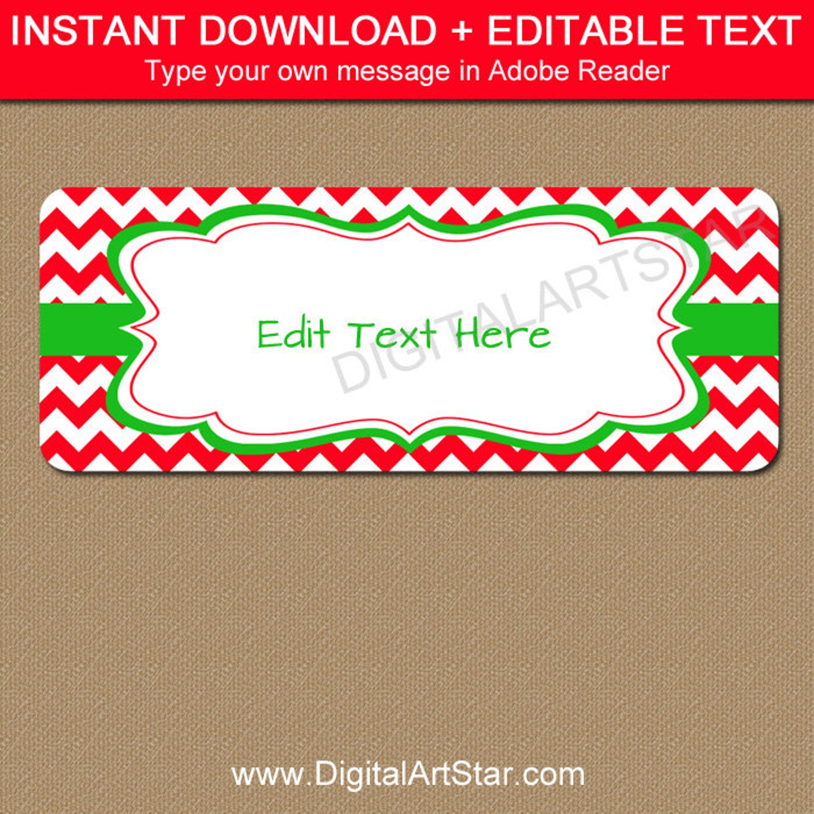 Christmas Address Label Template Editable Printable Christmas - Etsy