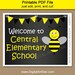 Downloadable First Day of School Sign, First Day of School Chalkboard ...