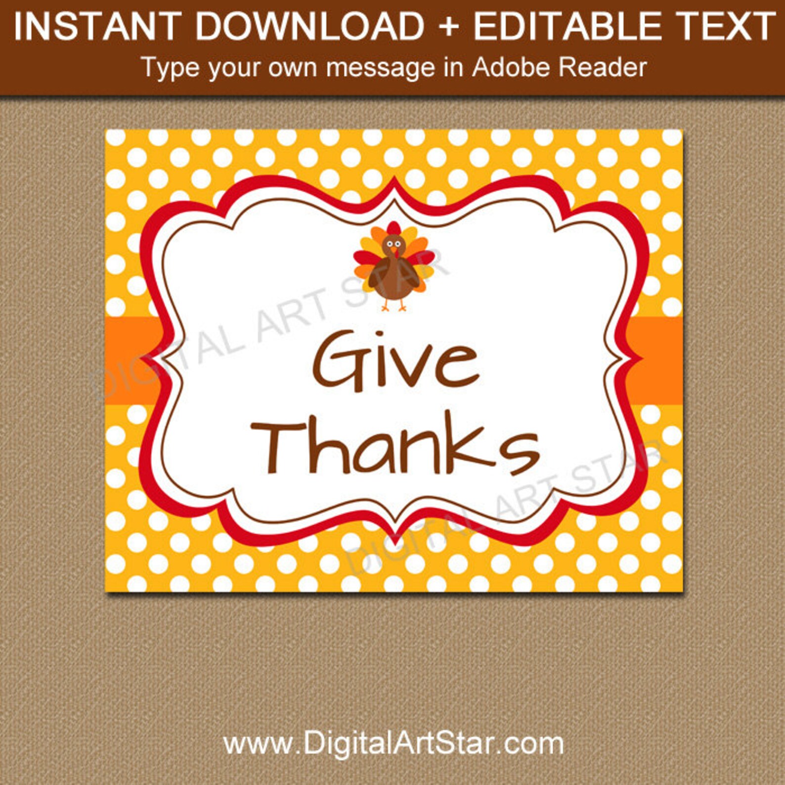 Printable Thanksgiving Sign 8x10 Thanksgiving Sign - Etsy