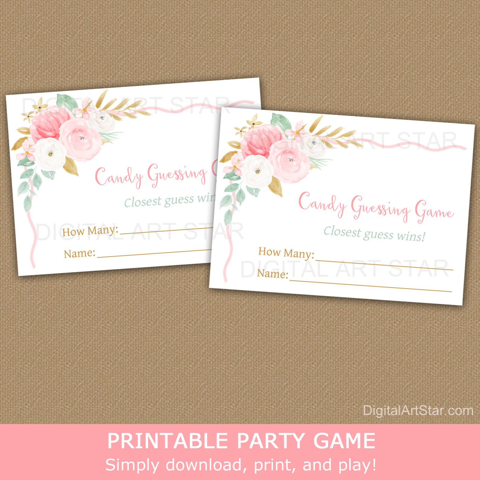 Mother's Day Candy Guessing Game Guess How Many Candies - Etsy