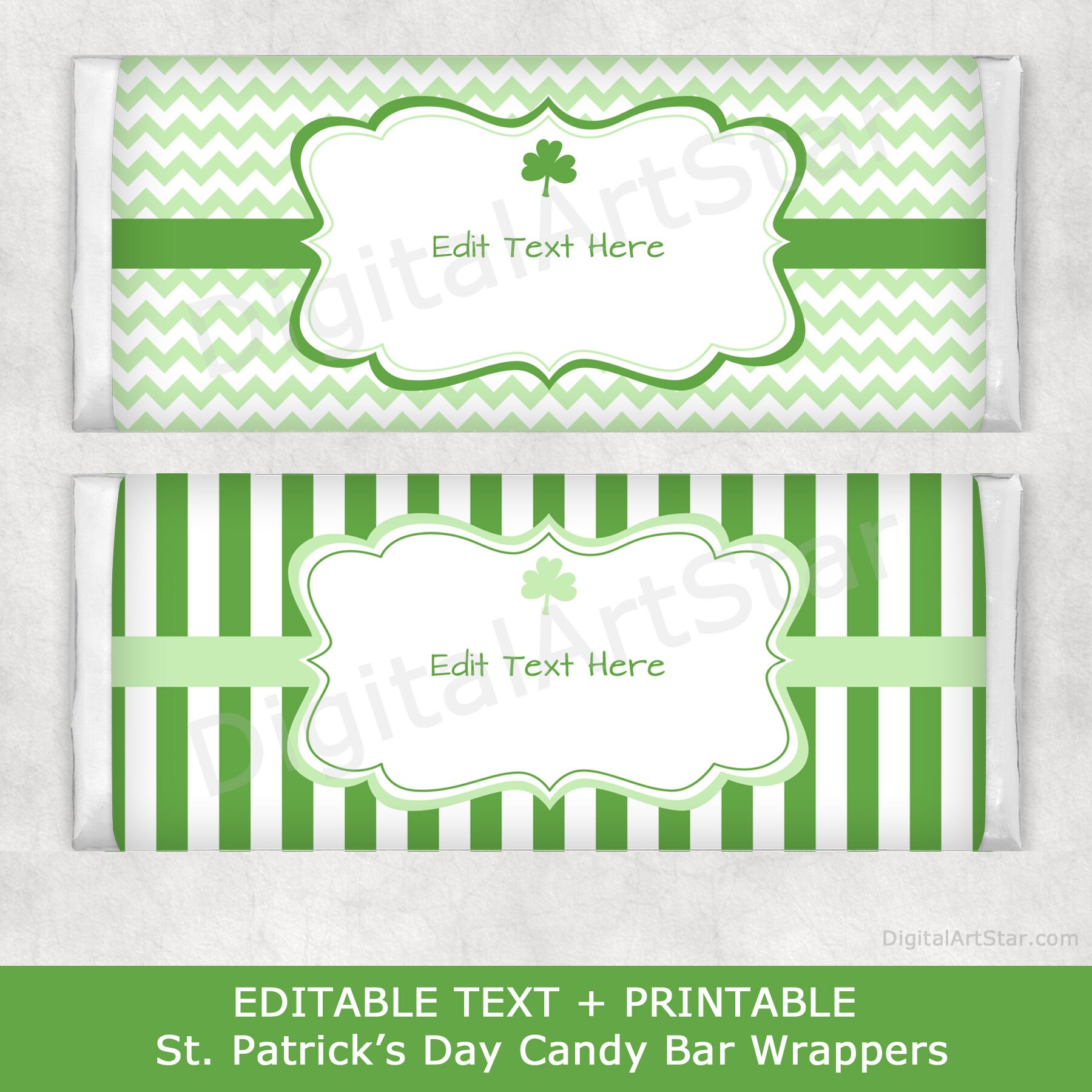 Printable St Patricks Day Candy Bar Wrappers Instant Download | Etsy