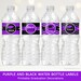 Purple and Black Graduation Water Bottle Labels Senior 2023 - Etsy