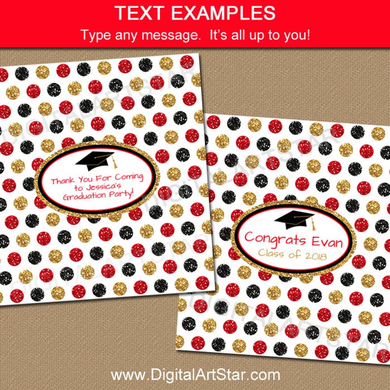 Graduation Candy Bar Wrapper Template Chocolate Wrapper | Etsy