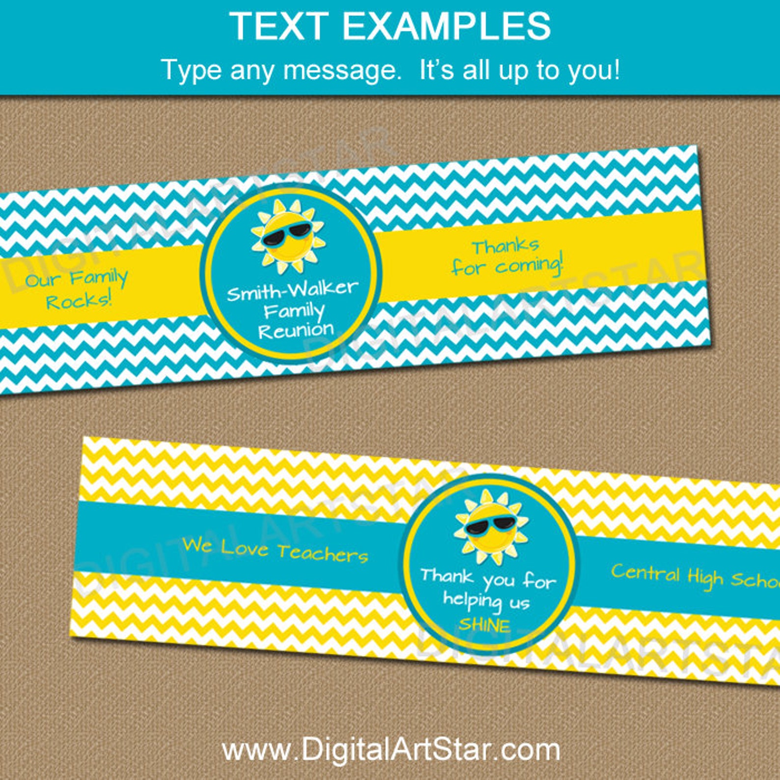 Teacher Appreciation Printable Family Reunion Water Bottle - Etsy