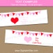 Valentine Water Bottle Labels Classroom Valentine Party Decorations ...