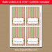 Printable Christmas Food Labels, Tent Cards, Christmas Place Cards ...