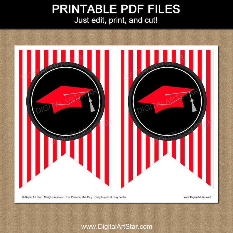 Printable Graduation Banner High School Graduation Party - Etsy