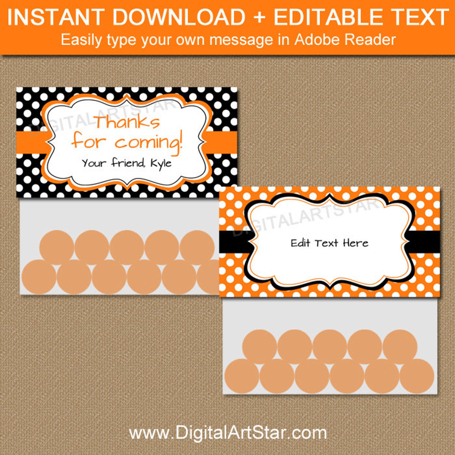 Halloween Treat Bag Toppers Instant Download Halloween Party - Etsy