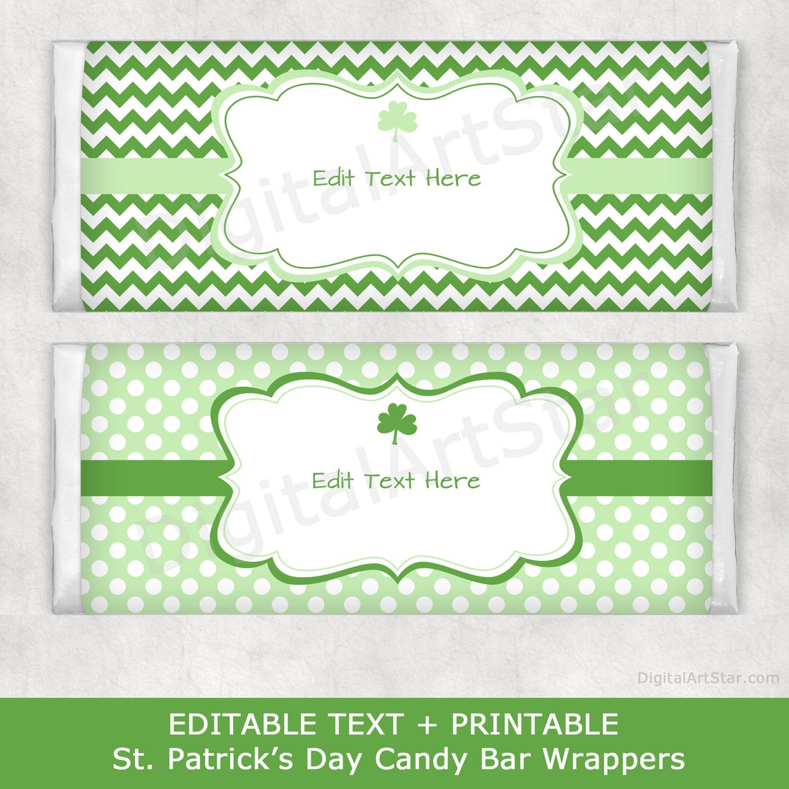St Patricks Day Candy Wrapper Template St Patricks Day - Etsy