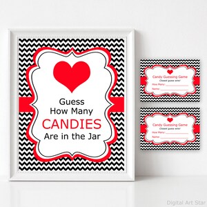 Valentine Candy Game, Valentine Candy Guessing Game, Valentines Day ...