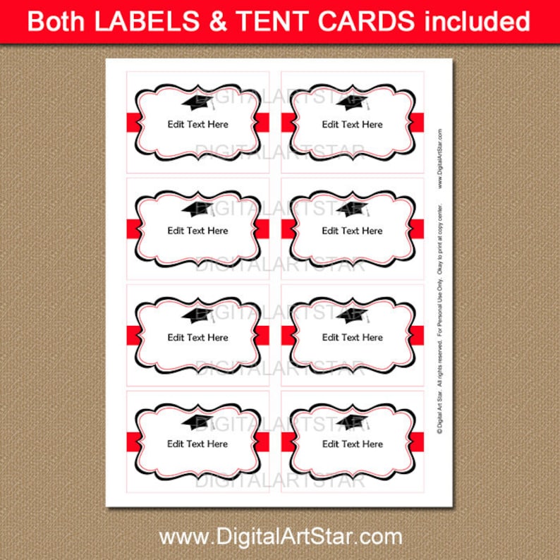 College Graduation Labels High School Graduation Party - Etsy