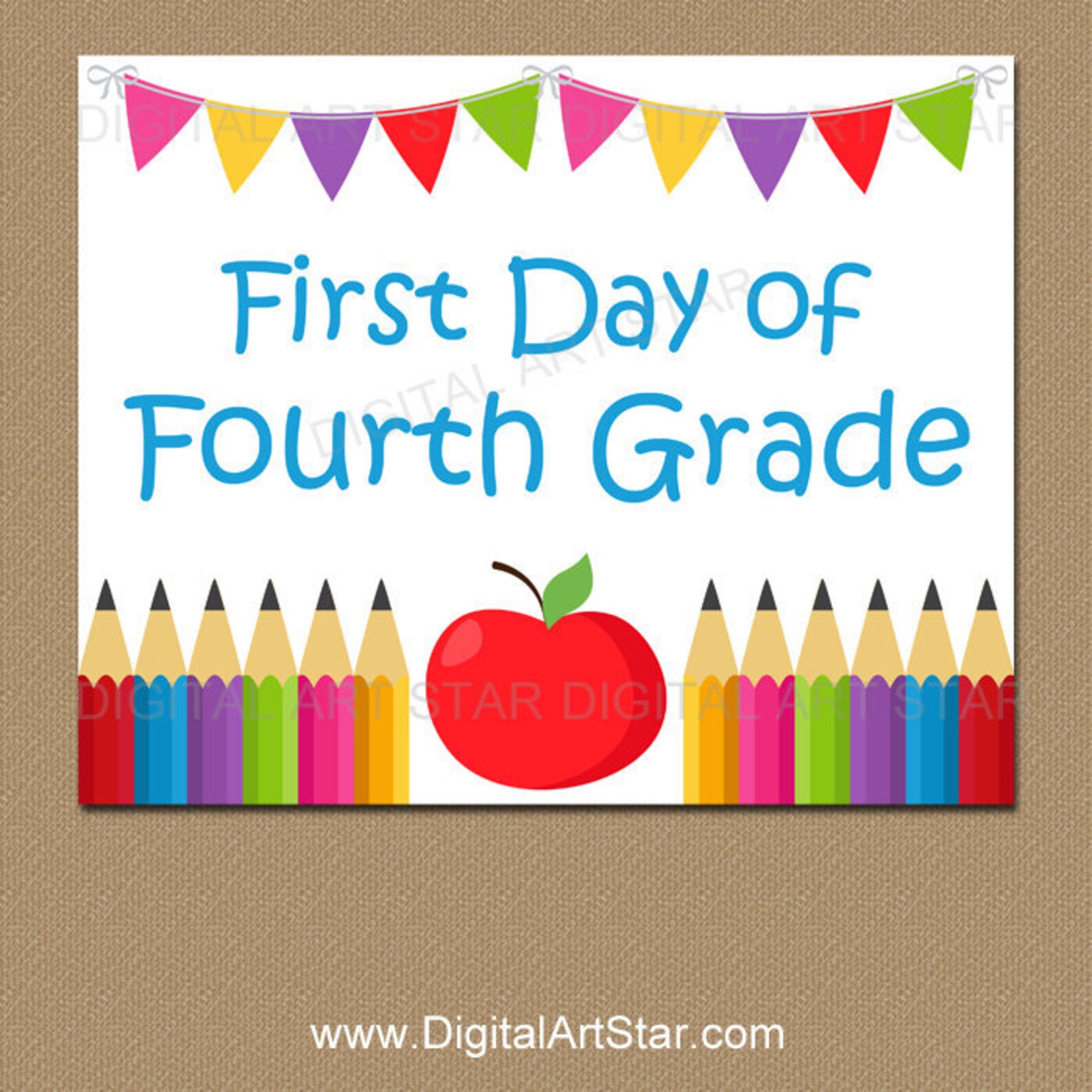 Printable First Day Of 4th Grade Sign 1st Day Of School Sign Etsy Printable First Day Of 4th Grade Sign 1st Day Of School Sign Etsy