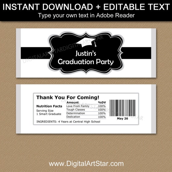 Graduation Chocolate Wrappers, Graduation Party Favors, Graduation ...