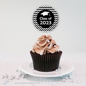 Graduation Cupcake Toppers Printable Class of 2023 Graduation - Etsy