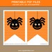 Halloween Banner Printable, Halloween Party Decor, Spider Banner ...