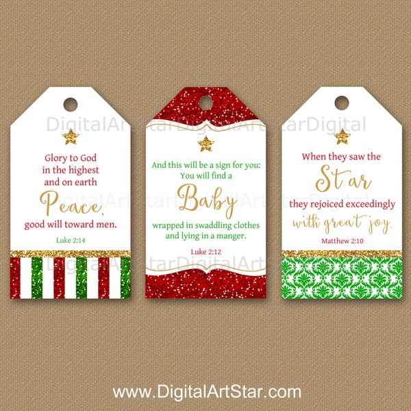 Christmas Tags - Etsy
