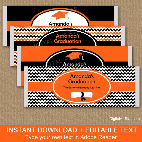 Graduation Candy Bar Wrapper Template, Chocolate Bar Wrapper, High ...