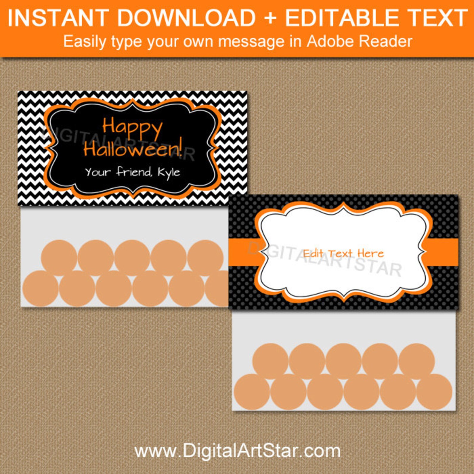 Printable Halloween Goodie Bag Toppers Halloween Bag Toppers - Etsy