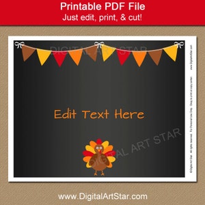 Thanksgiving Chalkboard Sign Printable Thanksgiving Photo - Etsy