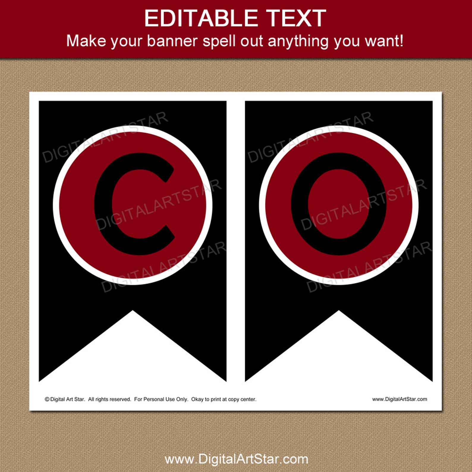 Graduation Banner Template Burgundy and Black Graduation | Etsy