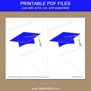 Royal Blue Graduation Party Decorations 2024, Blue Graduation Banner ...