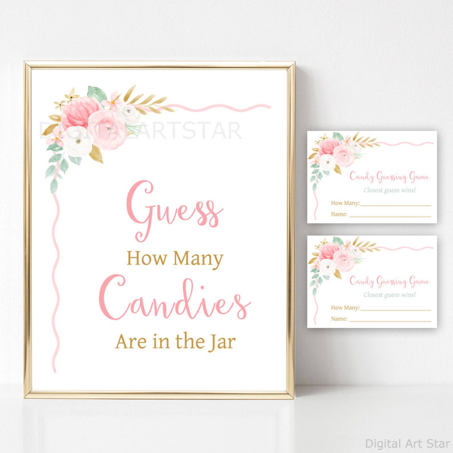 Mother's Day Candy Guessing Game Guess How Many Candies - Etsy