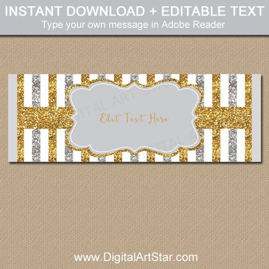 Editable Candy Bar Wrapper Chocolate Wrapper Printable 40th - Etsy