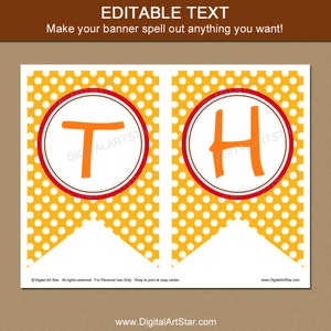 Thanksgiving Party Decorations, Thanksgiving Printable Banner Download ...