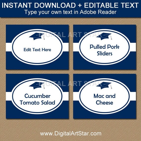 High School Graduation Candy Buffet Labels, Graduation Label Printable ...