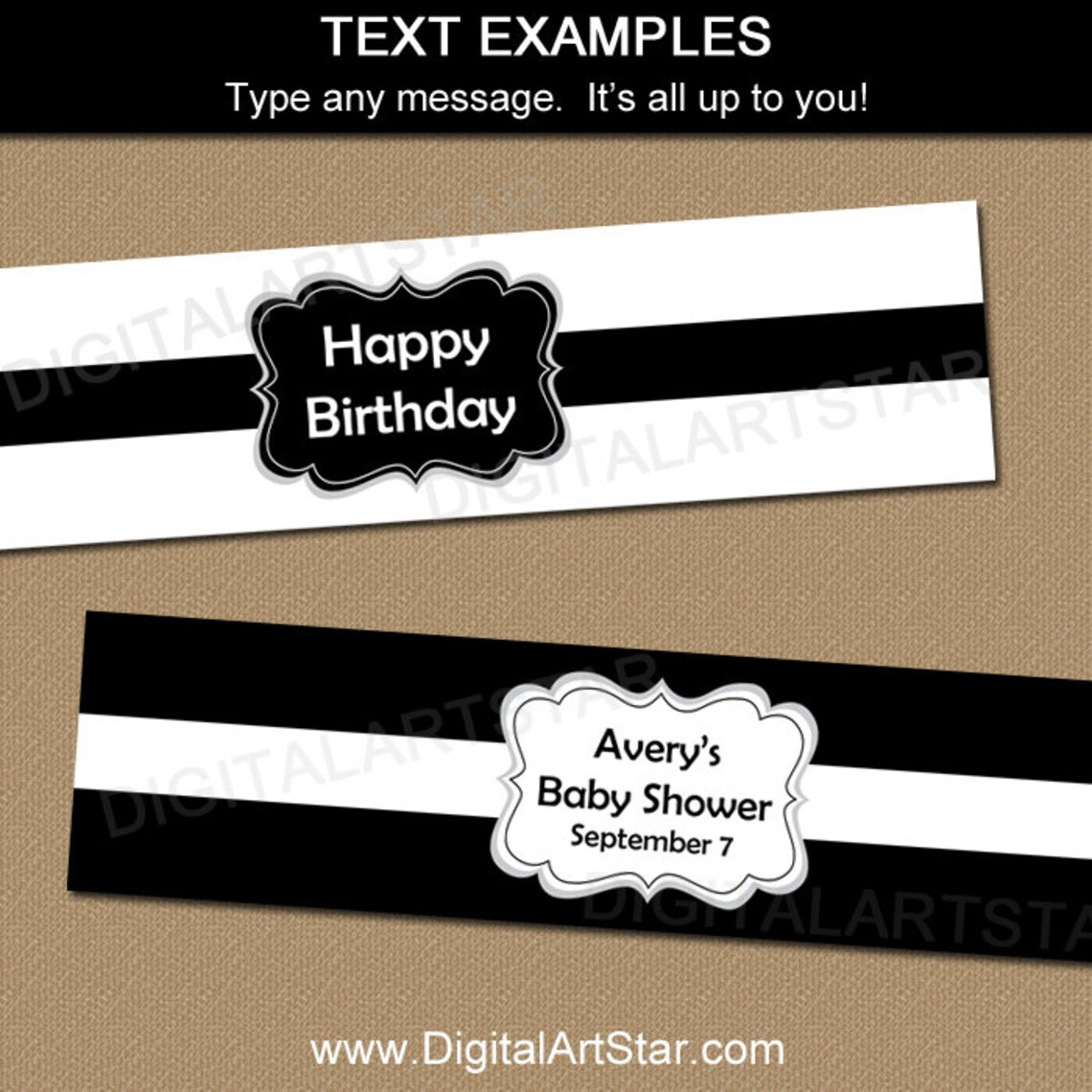 Black and White Birthday Party Decorations Black and White - Etsy