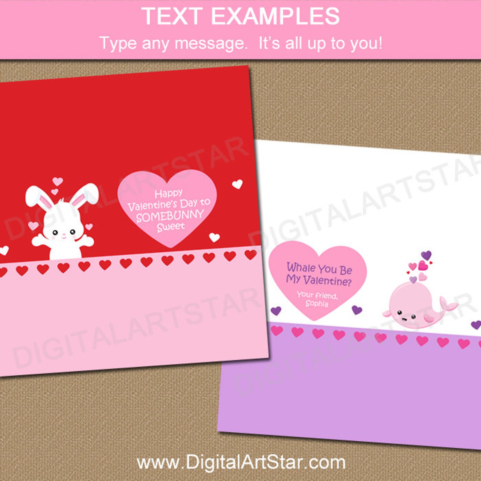 Kids Valentine Candy Bar Wrappers PRINTABLE Valentine Candy | Etsy