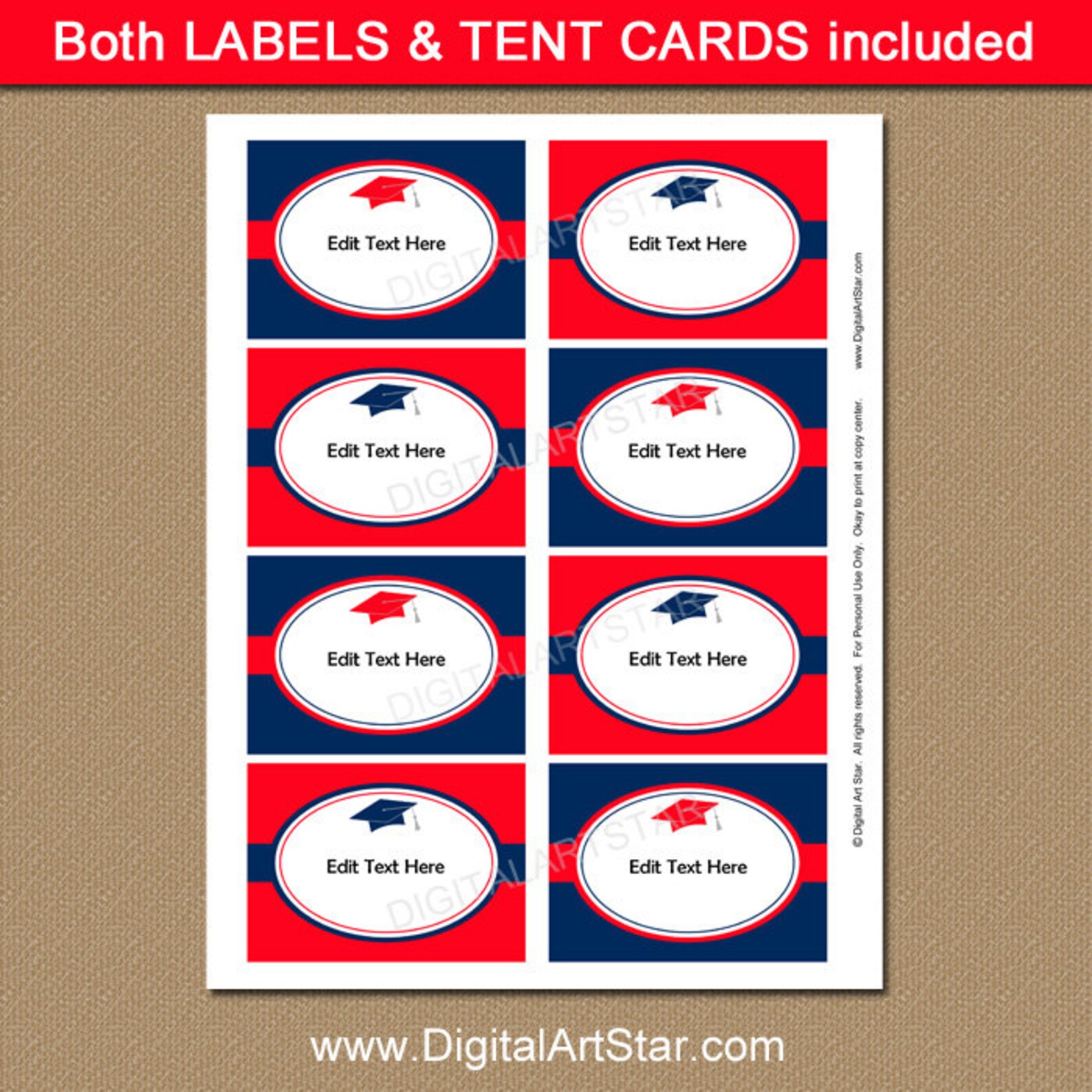 Graduation Candy Buffet Labels Graduation Food Label - Etsy