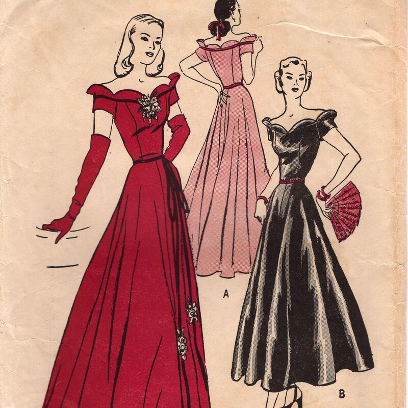 Evening Gown Pattern - Etsy