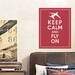 Keep Calm and Fly on Vinyl Wall Decal - Airplane Nursery Decals ...