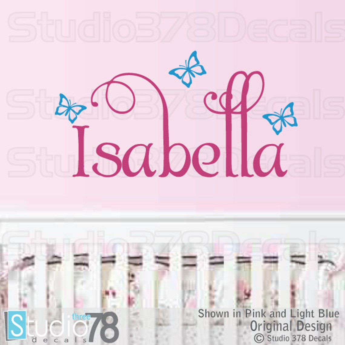 Personalized Girls Monogram Childrens Decor Nursery Wall - Etsy