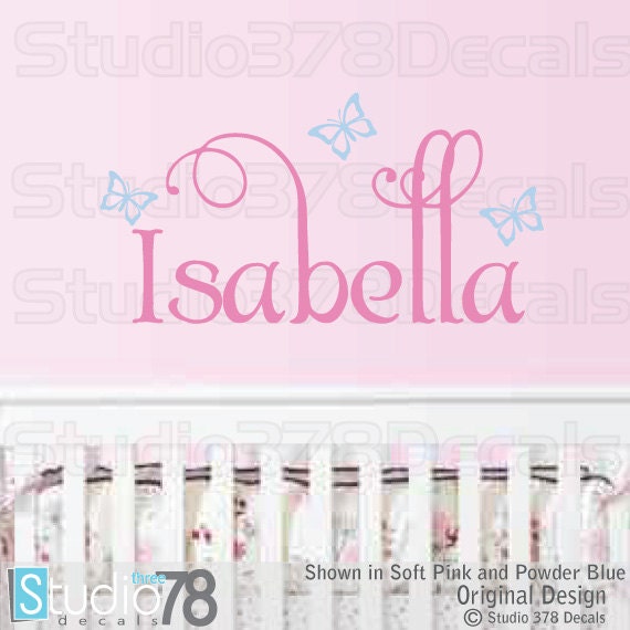 Personalized Girls Monogram Childrens Decor Nursery Wall - Etsy