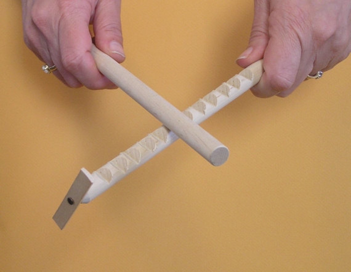 Hooey Stick, Gee Haw, Whimmy Diddle. Wooden Toy With NATURAL Wood ...