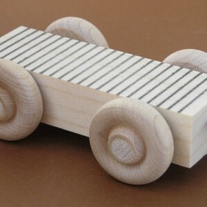 Wooden Toy Train Flat Car - Etsy