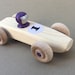 Purple RAINBOW RACER 1. Wooden Toy Race Car. - Etsy