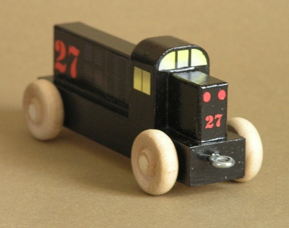 Wooden Toy Train Diesel Switch Engine - Etsy