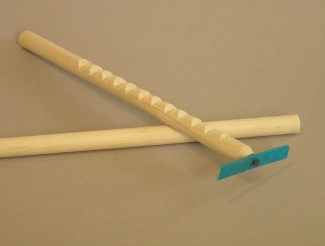 Hooey Stick With BLUE Wooden Spinner. Also Called a Whimydiddle or Gee ...