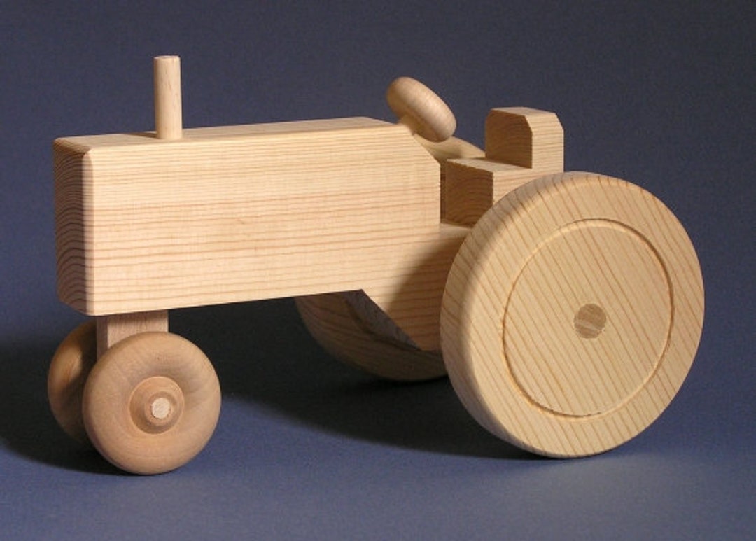 Large Wooden Toy Tractor With FREE SHIPPING - Etsy