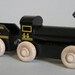 Black Painted Toy Locomotive Set. A Wooden Train Toy. - Etsy