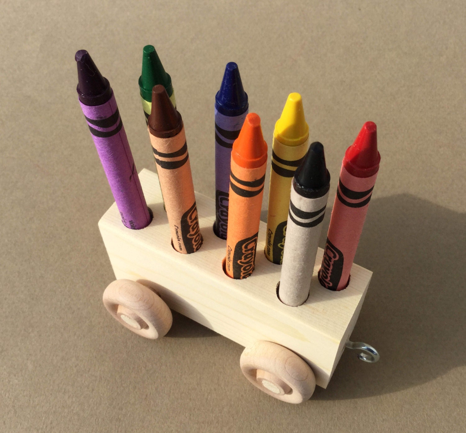 Wooden Toy Train Crayon Car/ Crayon Holder | Etsy