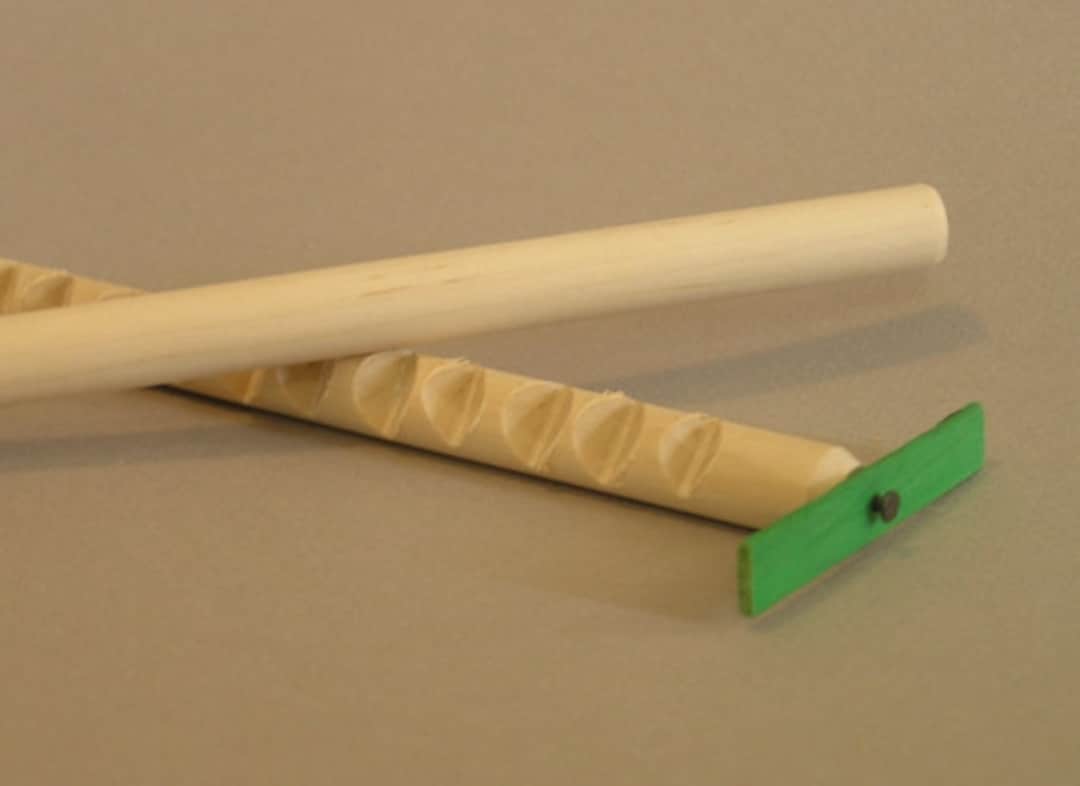 Hooey Stick With GREEN Wooden Spinner. Also Called a Whimydiddle or Gee ...