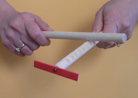 Hooey Stick With RED Wooden Spinner - Etsy