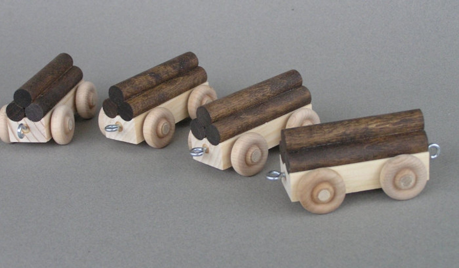Wooden Log Car, Unpainted. - Etsy