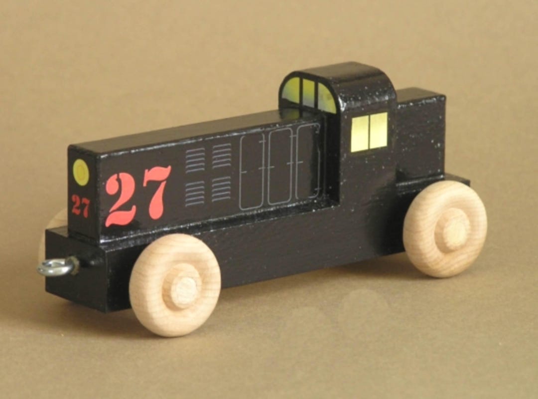 Wooden Toy Train Diesel Switch Engine - Etsy