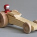 Wooden Toy Drag Racer Red Driver - Etsy
