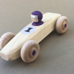Purple RAINBOW RACER, #1. Wooden Toy Race Car. - Etsy